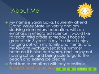 The Four Seasons Of Michigan | PPTX | Weather | Science