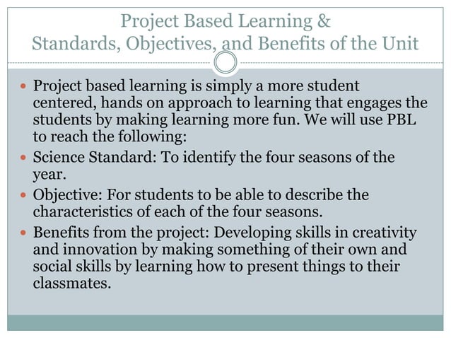 The Four Seasons Project | PPTX