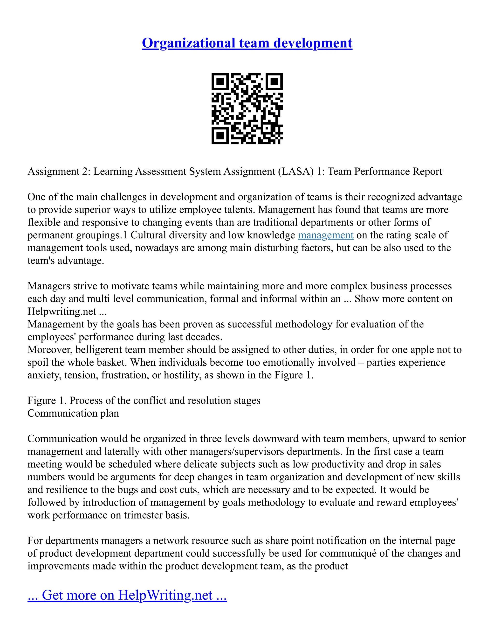 The Four Stages Of Team Development | PDF