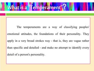 The Four Temperaments | PPTX