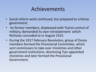 The fourth duma | PPTX