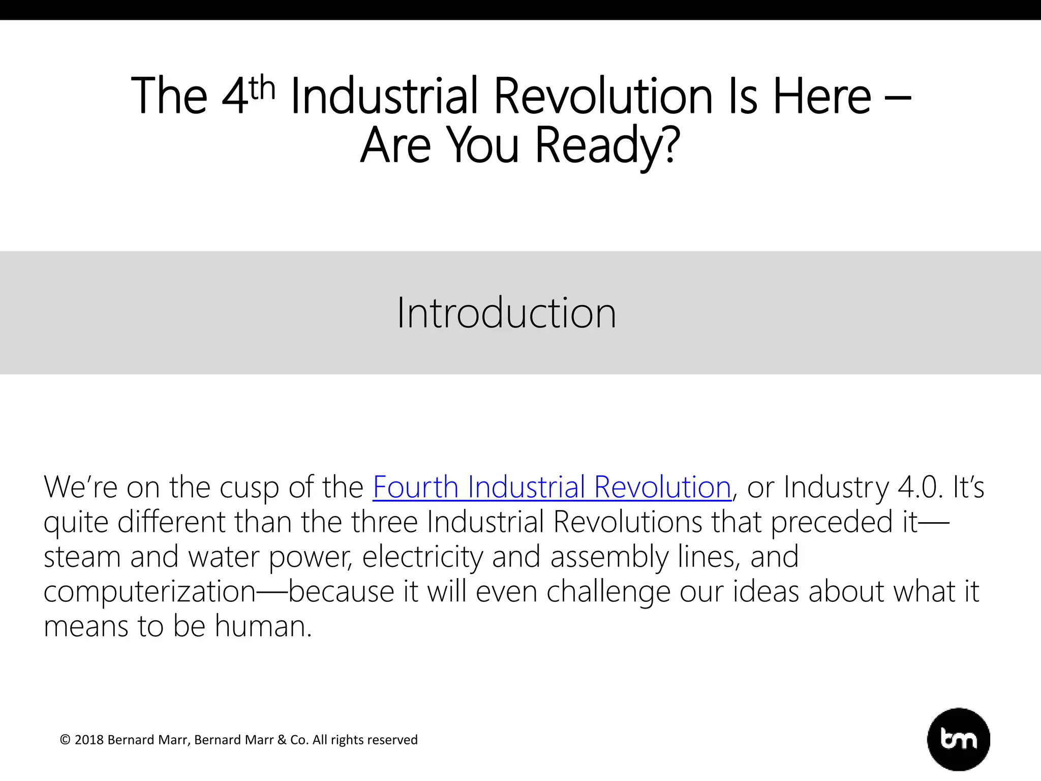The 4th Industrial Revolution Is Here - Are You Ready? | PPTX