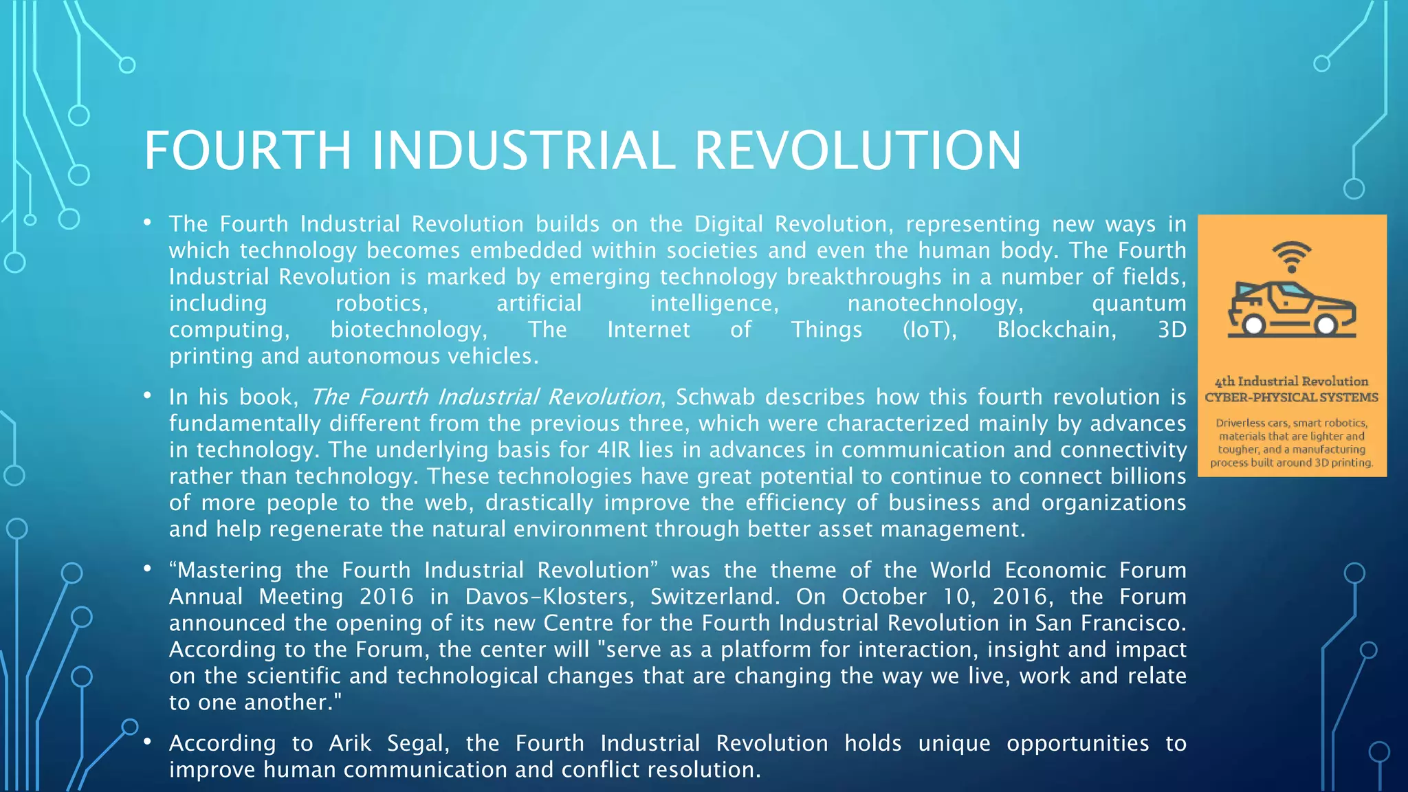 The fourth industrial revolution | PPTX