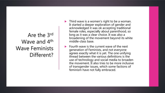 The Fourth Wave of Feminism | PPTX | Politics