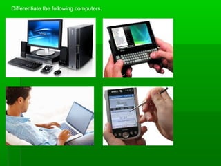 The four types of computer | PPT | Laptops | Computing