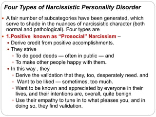 The four types of narcissist, how to | PPTX