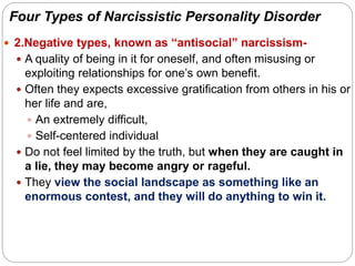 The four types of narcissist, how to | PPTX