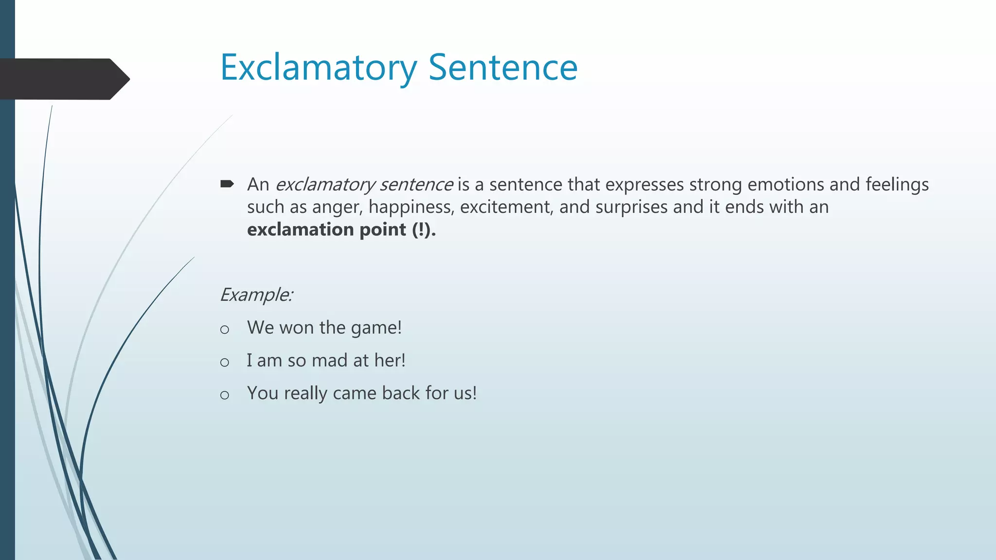 The Four Types of Sentences | PPTX