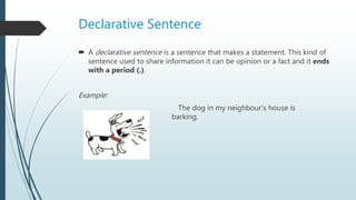 The Four Types of Sentences | PPTX