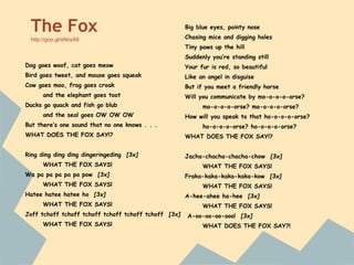 The Fox - Ylvis | PPT