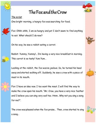 The fox and the crow | DOCX
