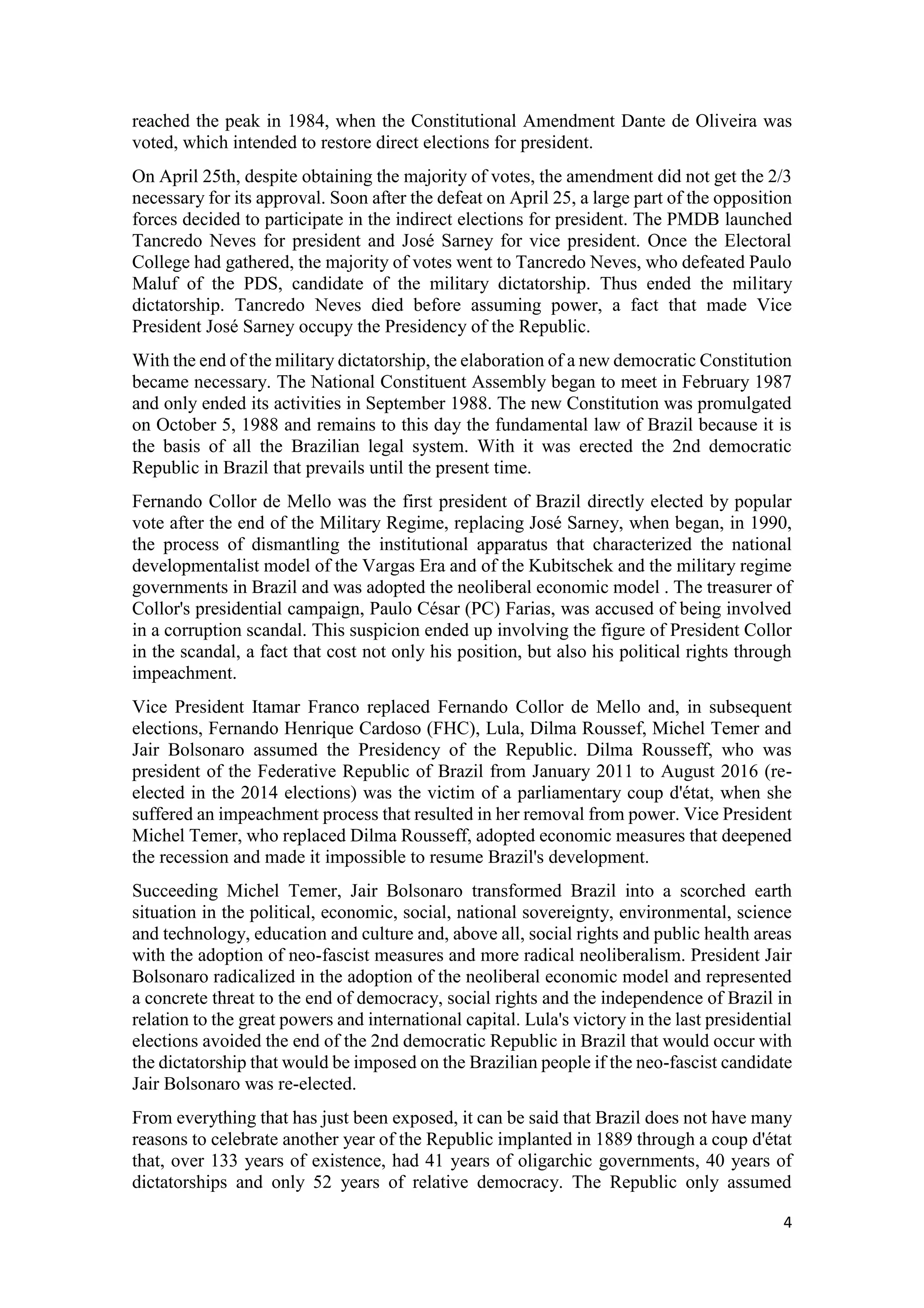 THE FRAGILE REPUBLIC BUILT IN BRAZIL THROUGHOUT HISTORY.pdf