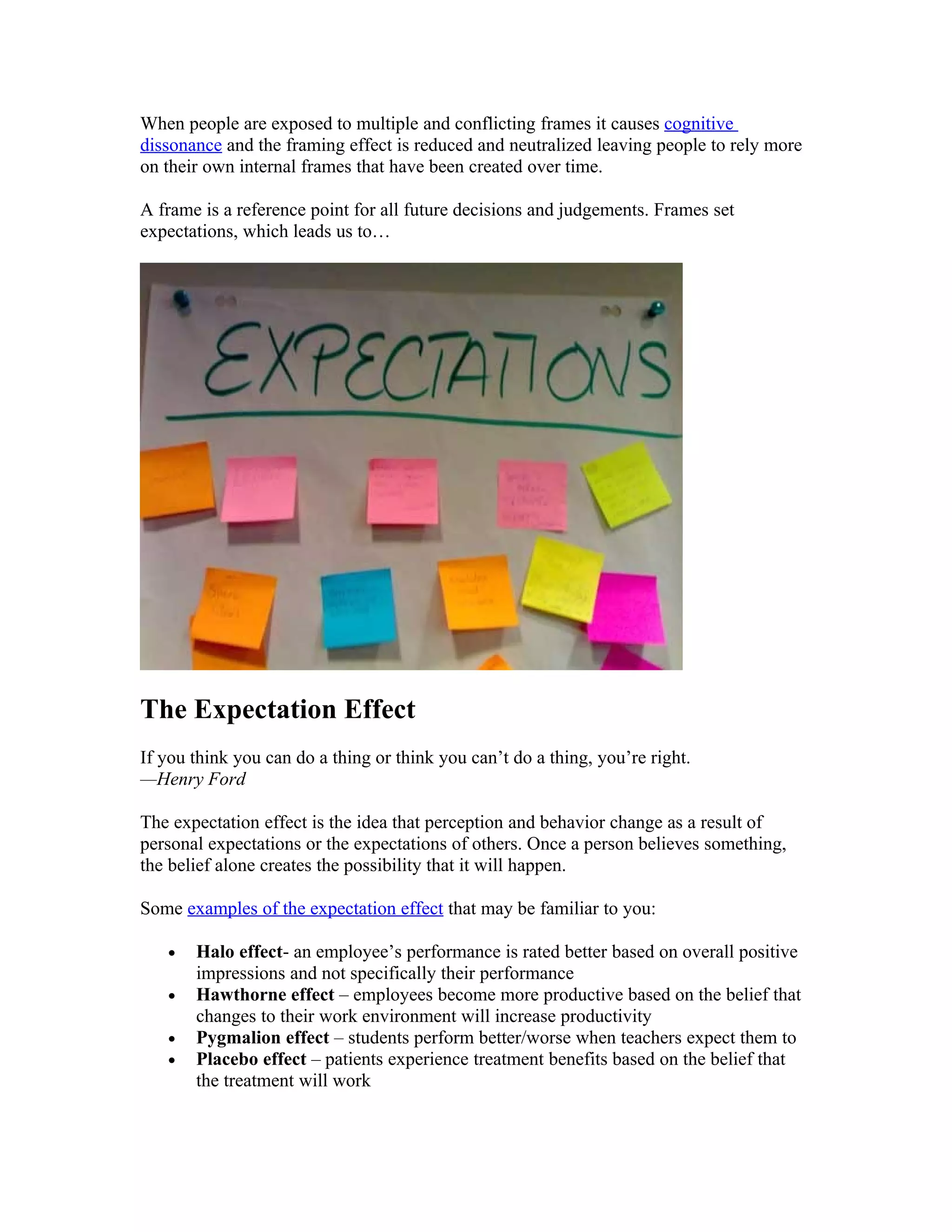 The framing effect | DOC