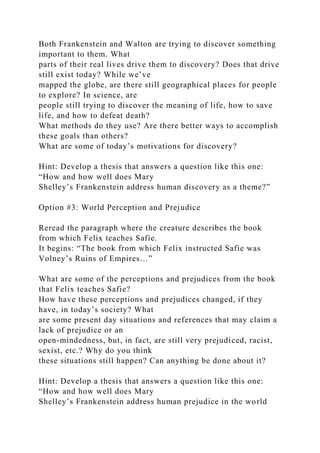 The Frankenstein Application Essay For this assignment you w.docx