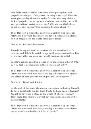 The Frankenstein Application Essay For this assignment you wil.docx