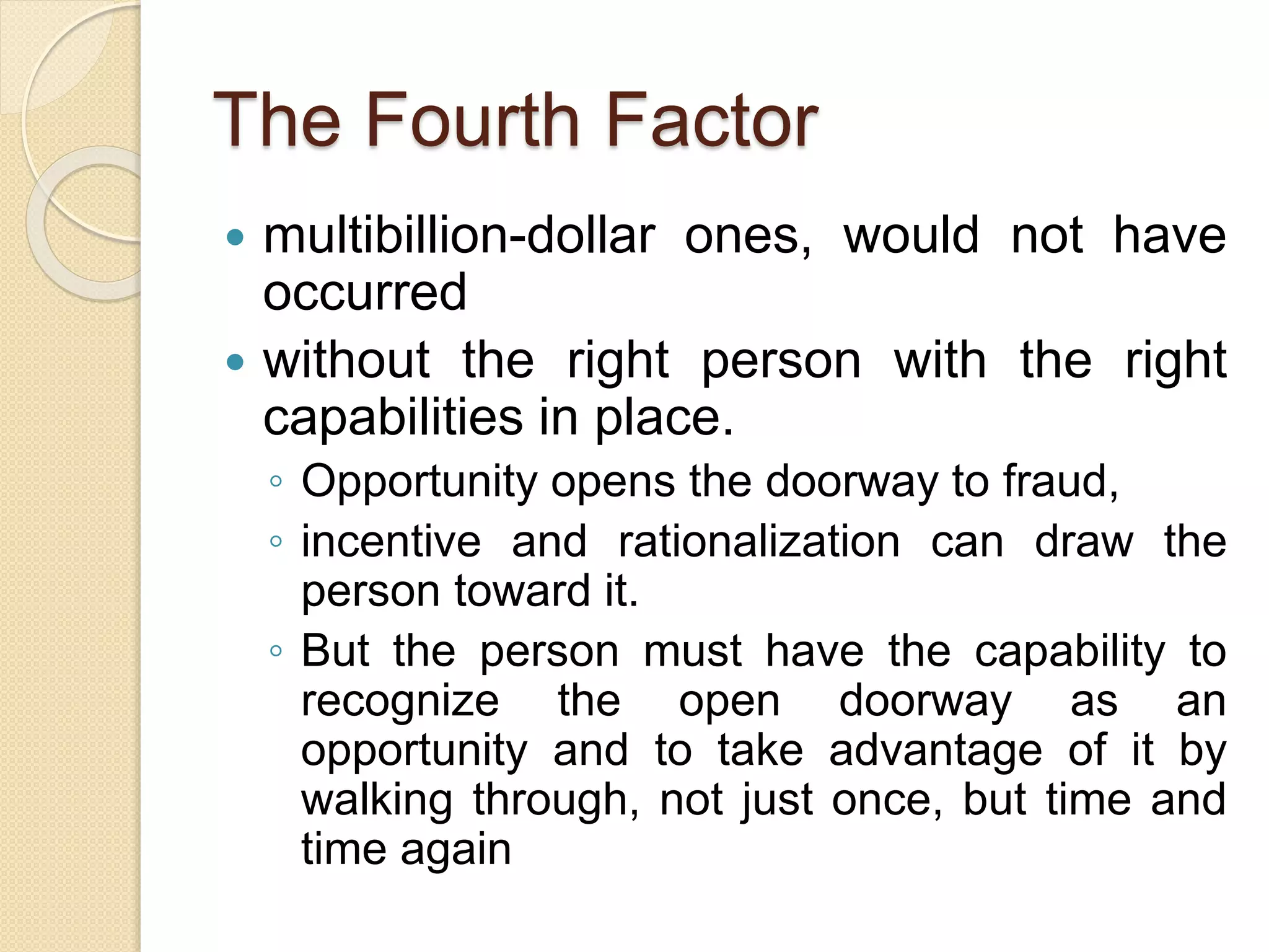 The Fraud Diamond | PPTX