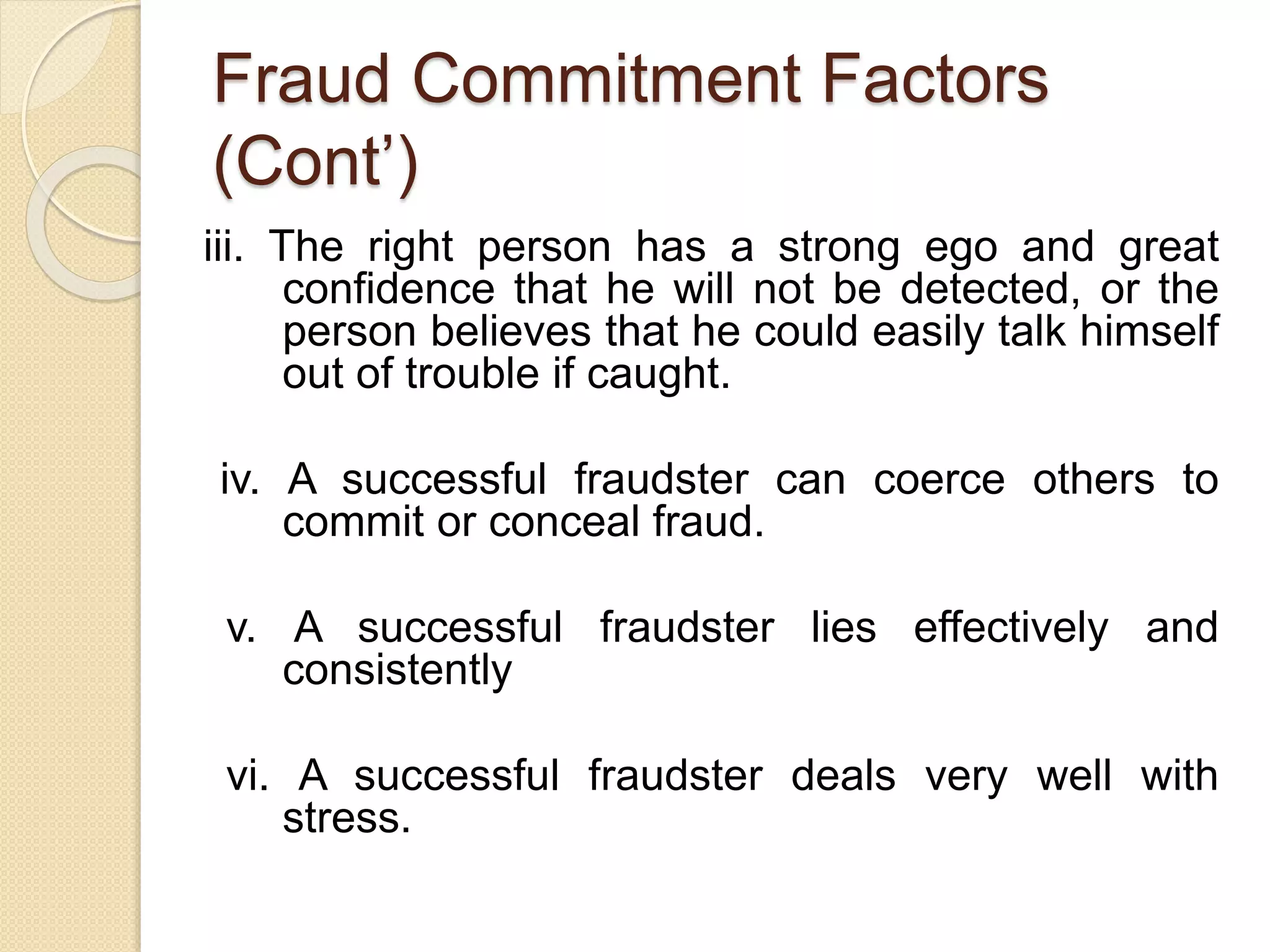 The Fraud Diamond | PPTX