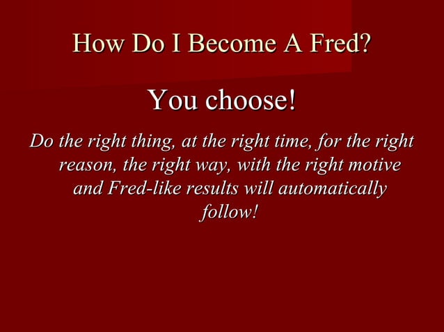 The fred factor | PPT