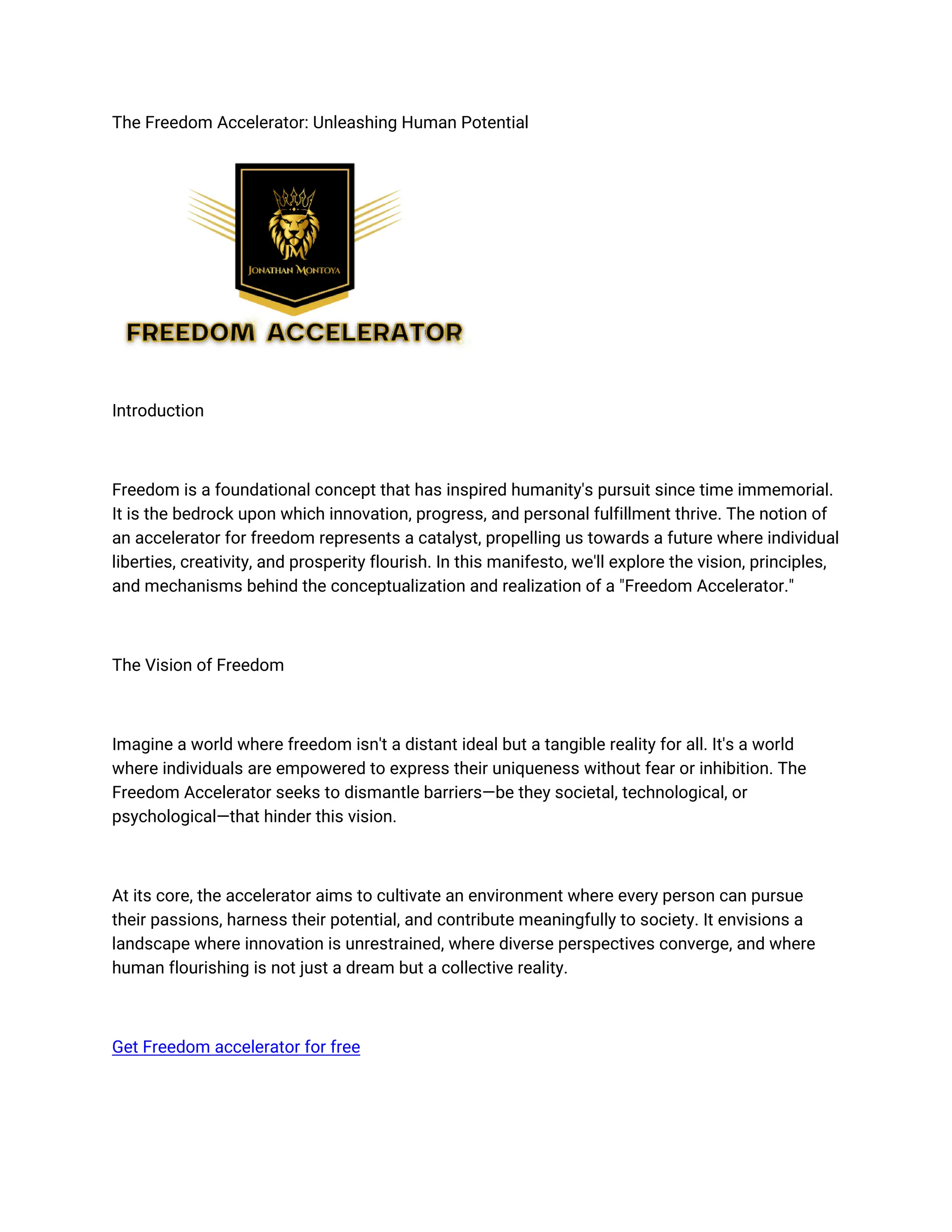The Freedom accelerator.pdf | Technology & Computing