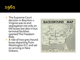 Freedom Riders Map