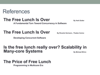 The free lunch is over | PPT