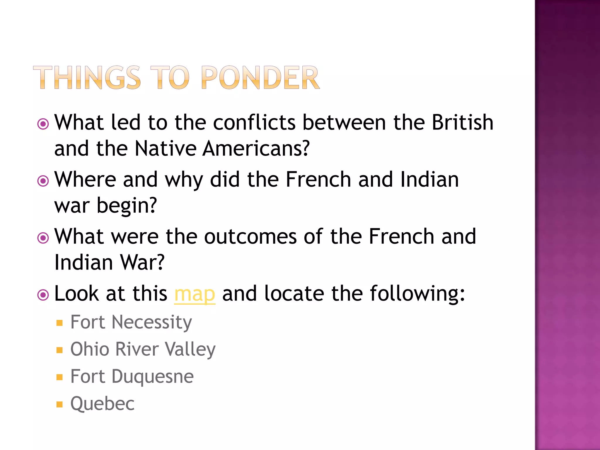 The french and indian war | PPTX | Death, Injury, or Military Conflict ...