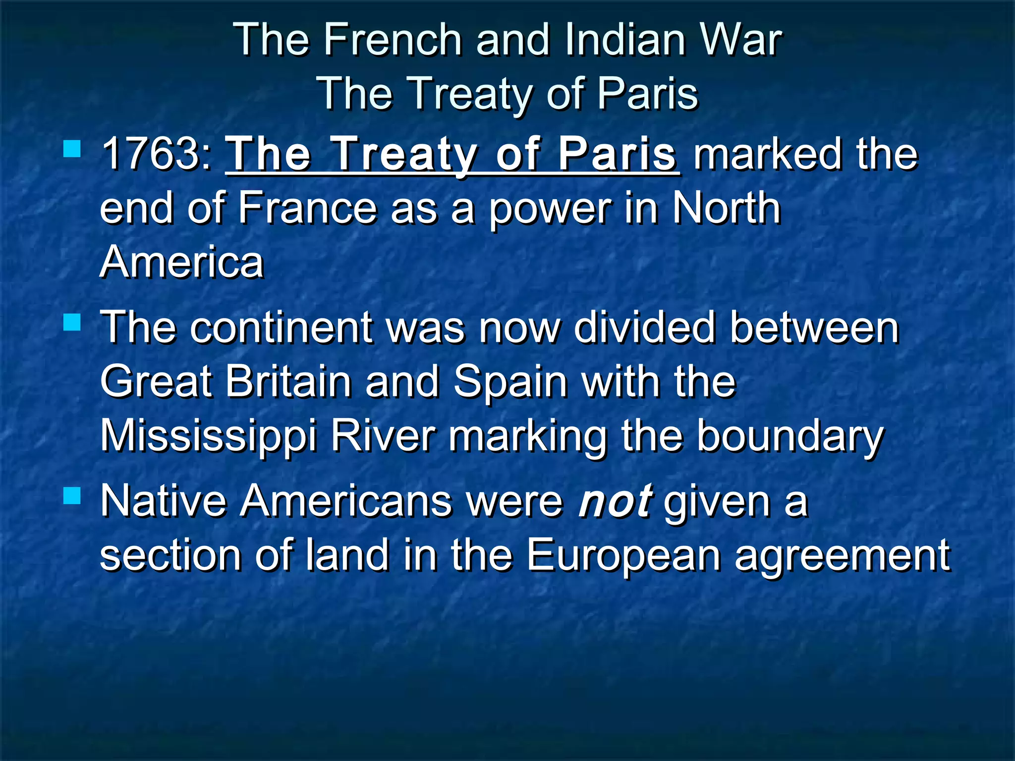 The french and indian war | PPT
