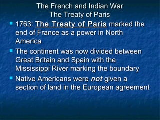 The french and indian war | PPT