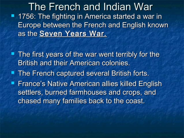 The french and indian war | PPT