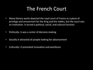 The french court | PPTX