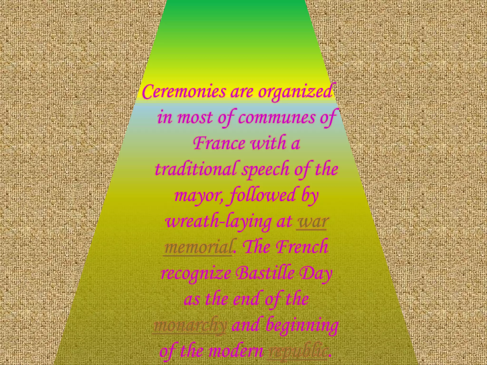 The french festivals | PPTX