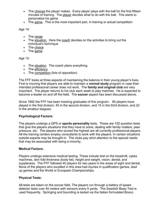 The french football federation youth development program | PDF