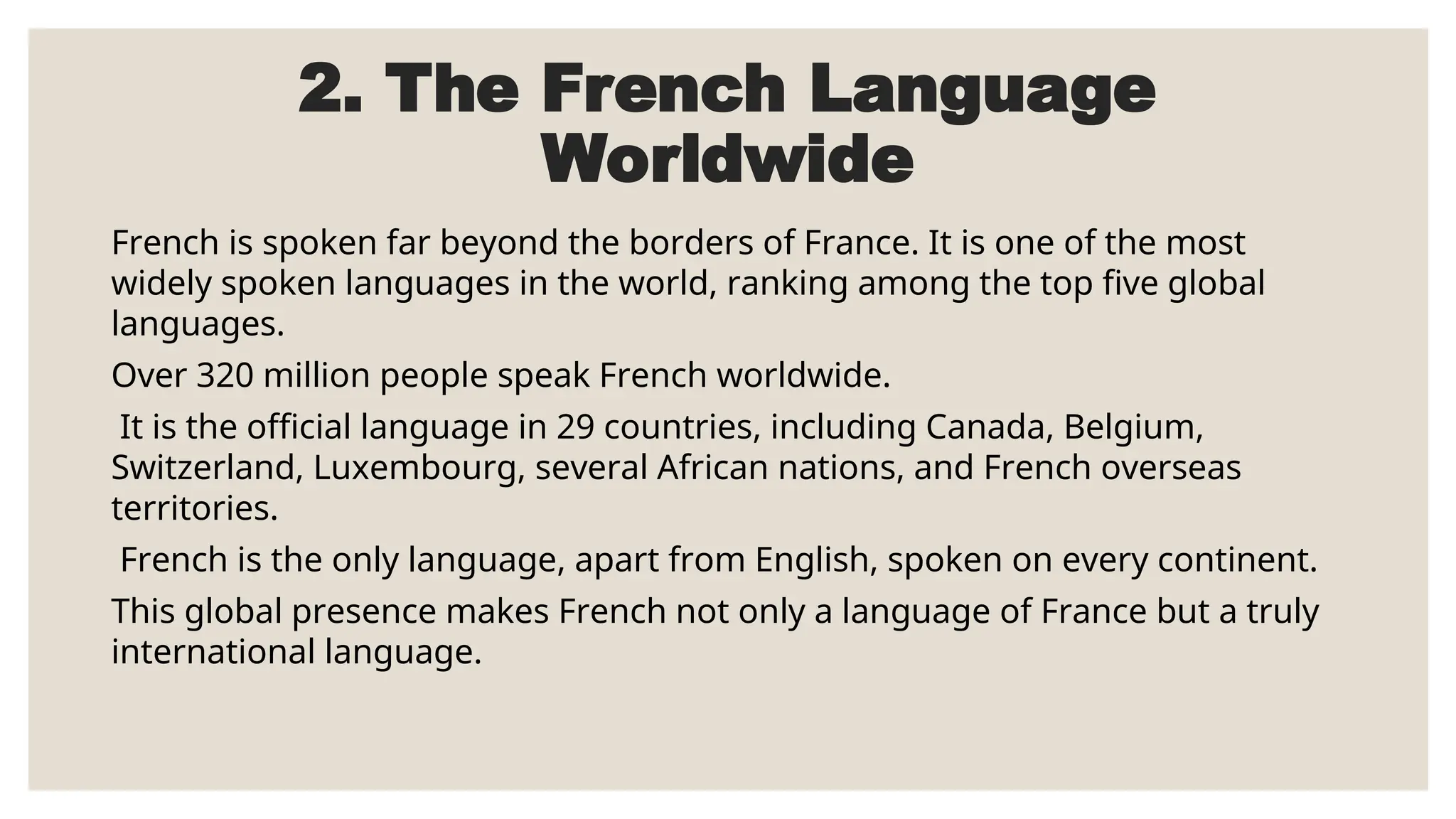The French Language.ppt................. | PPT
