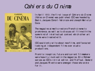 The french new wave | PPTX