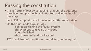 The French Revolution ppt class 9 history | PPTX