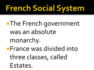 The French Revolution - The Three Estates | PPTX