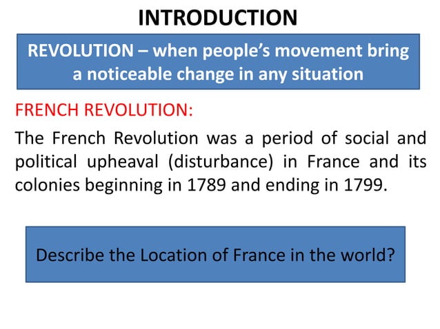 The French Revolution - Grade 9 CBSE (July 2020) | PPTX