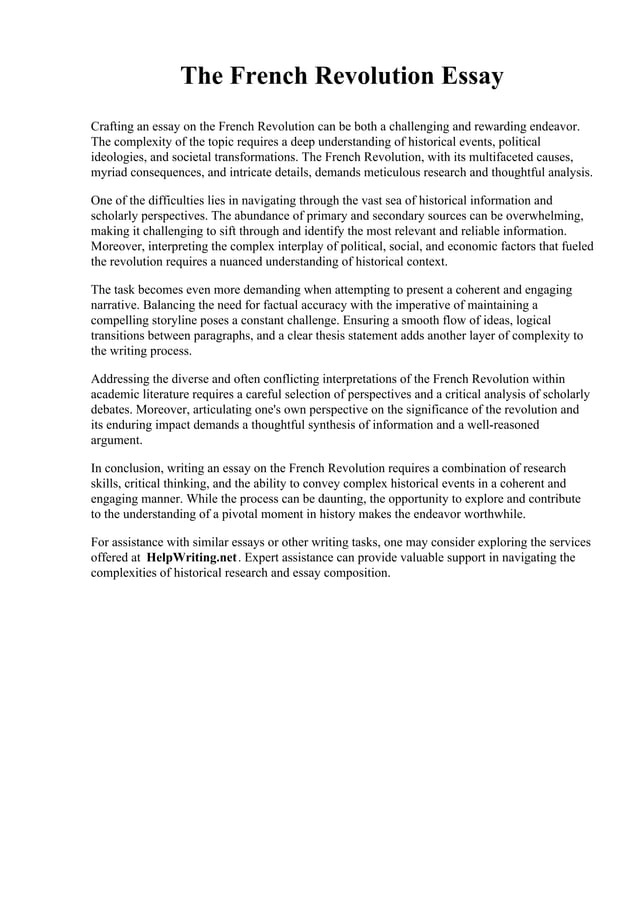 The French Revolution Essay.pdf