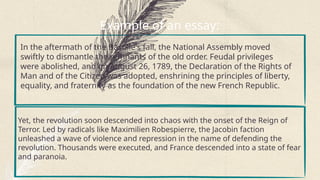 The French revolution Essay Grade 10.pptx