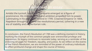 The French revolution Essay Grade 10.pptx