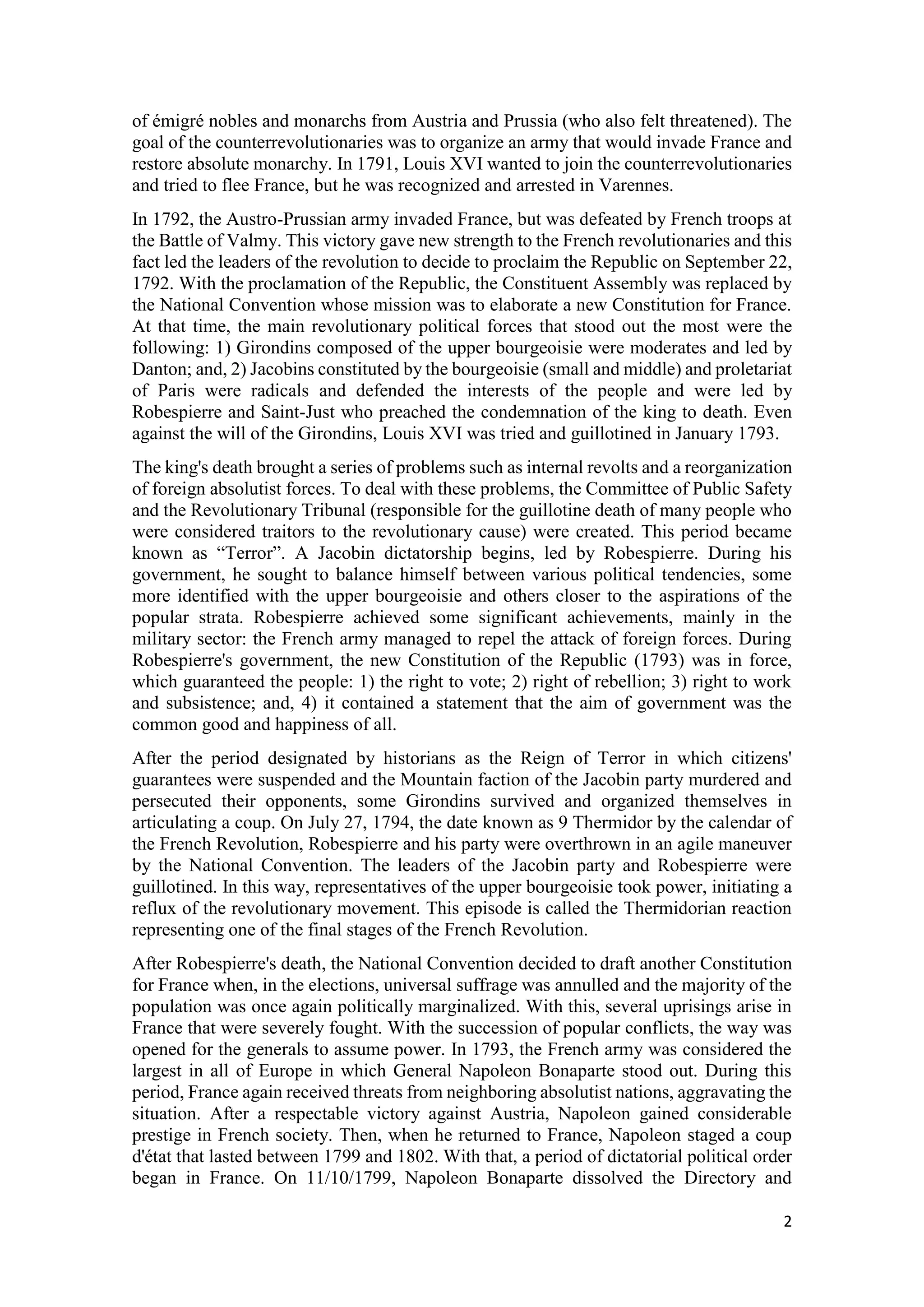 THE FRENCH REVOLUTION OF 1789 AND ITS RELEVANCE TO THE WORLD.pdf | Politics