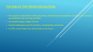 The french revolution tst assignment august 2020 | PPTX