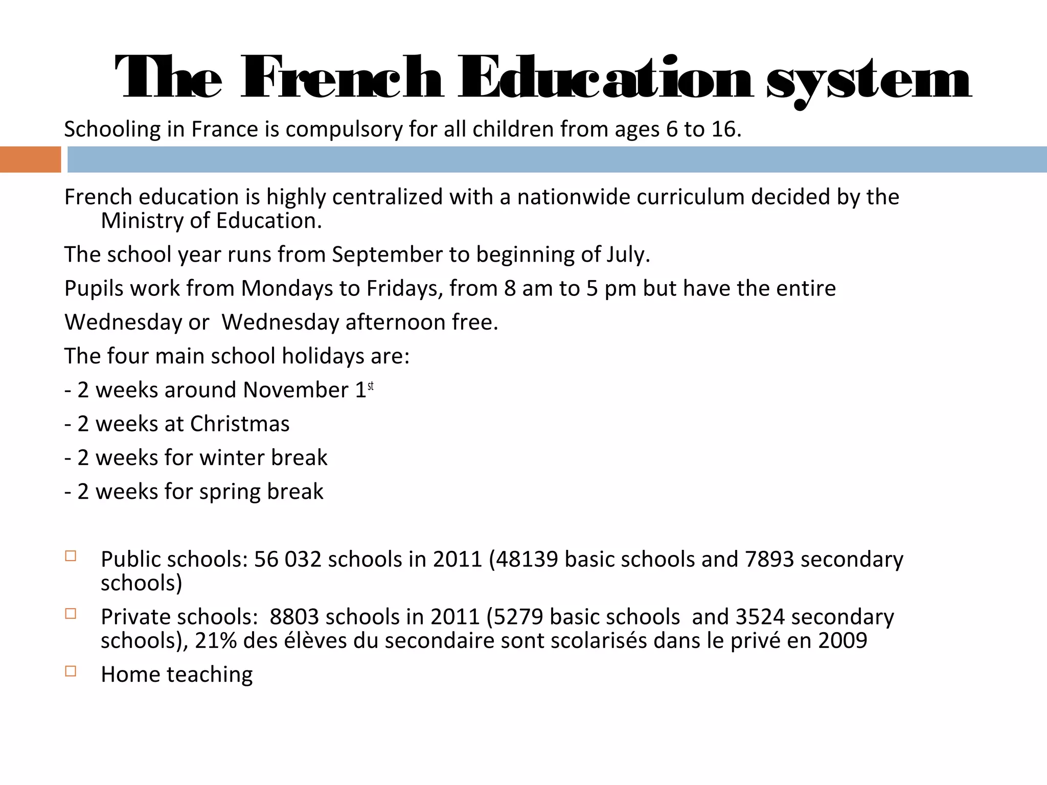 The french school system sd | PPT