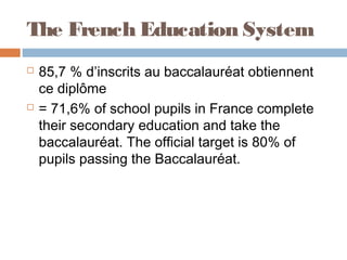 The french school system sd | PPT