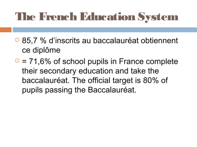 The french school system sd | PPT