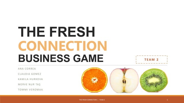 The Fresh Connection Game | PDF