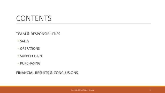 The Fresh Connection Game | PDF