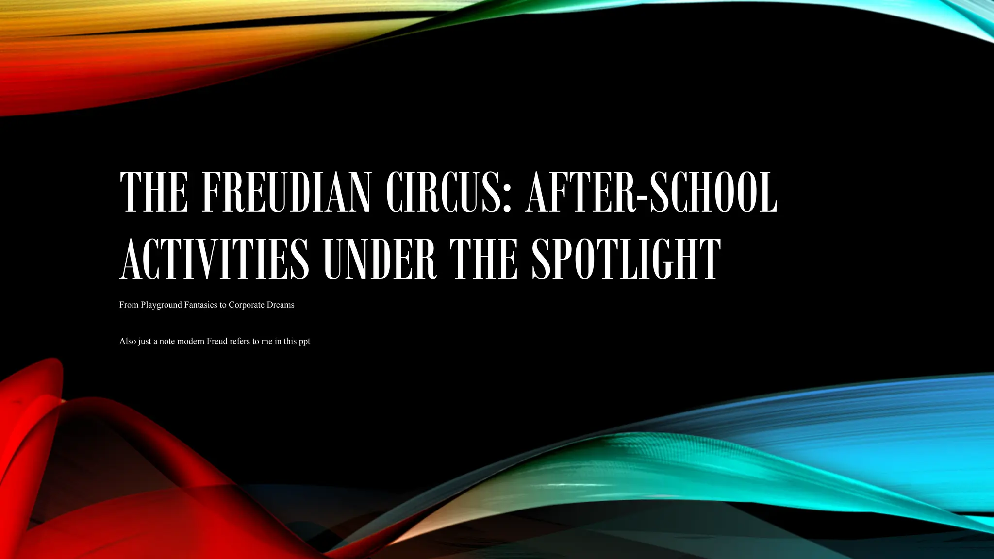 The Freudian Circus in power point presentation | PPTX