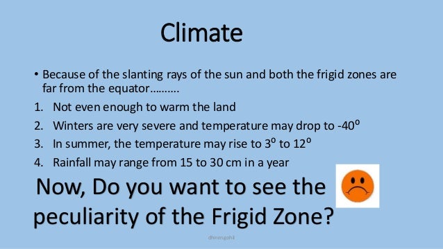 The frigid zones made by dhiren gohil for 5th grade
