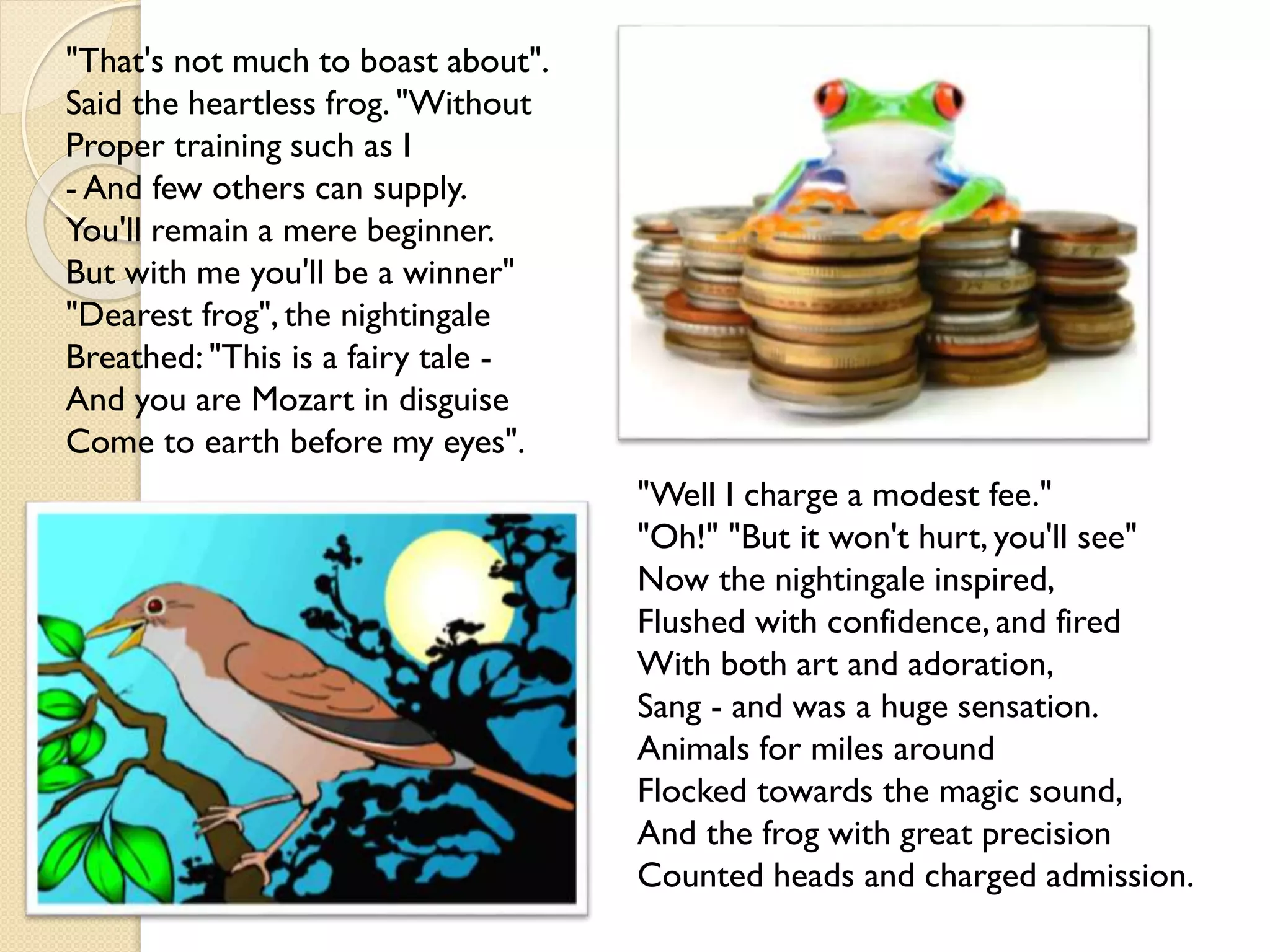 The Frog and the Nightingale by Vikram Seth | PPSX